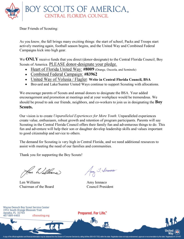 Giving Through United Way – Central Florida Council