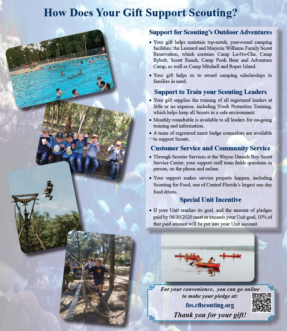Family Friends of Scouting (FOS) – Central Florida Council
